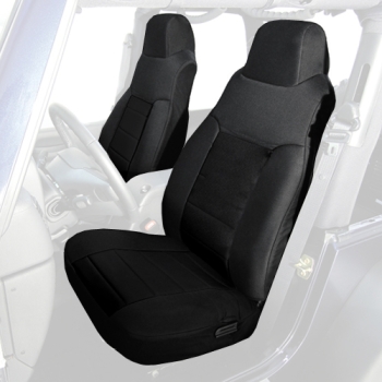 Jeep Wrangler YJ Seat Covers Front Pair Black Fabrice 91-95