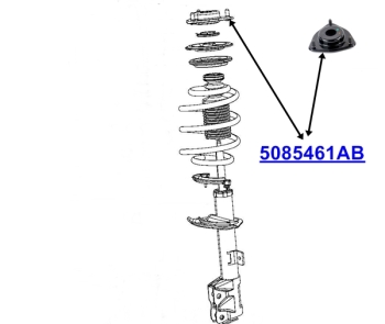 Jeep Compass Patriot MK one upper front Strut Mount 07-15