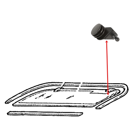 Jeep Wrangler TJ tailgate damper bracket