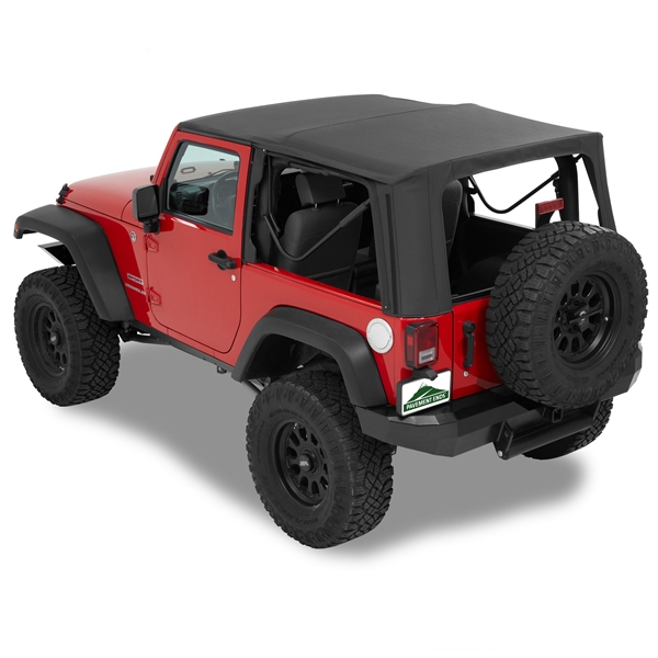 Jeep Wrangler JK 2door Replacement Soft Top with tinted windows Black ...