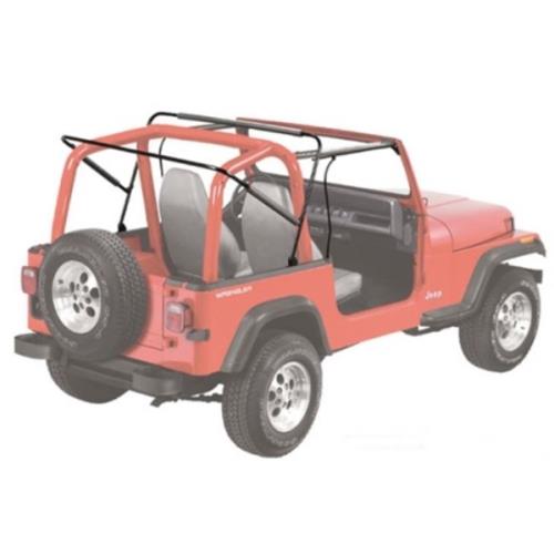 Jeep Wrangler YJ Classic Supertop Softtop Verdeck Black Crush