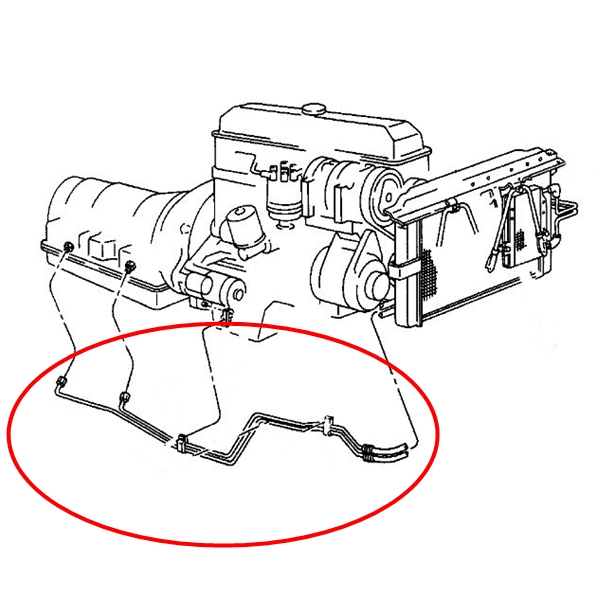 Jeep Grand Cherokee ZJ ZG 4,0 ltr. Leitung Rücklauf & Zulauf ...