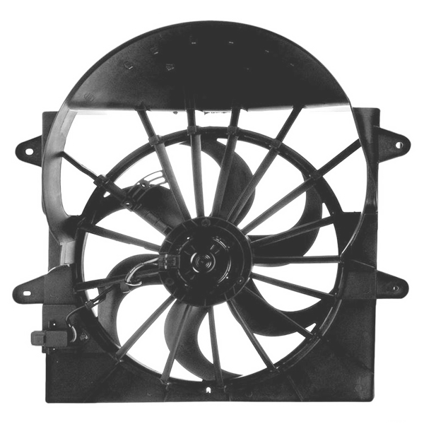 Jeep Commander XH XK 3,7 & 4,7 ltr. Radiator Fan Assembly with Resistor ...