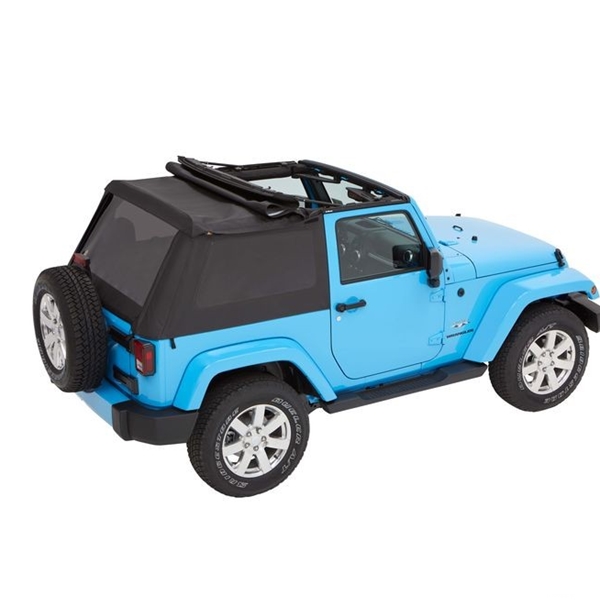 Jeep Wrangler JK 2-türer Trektop NX Plus Softtop Verdeck schwarz Twill ...