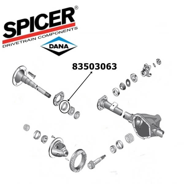 Jeep Cherokee XJ Simmering Steckachse Antriebswelle außen Dana 44 ...
