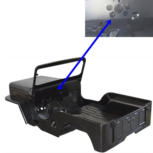 Jeep Willys CJ3B Early Karosserie Komplettset – MD Juan CBK044 Stahl ...