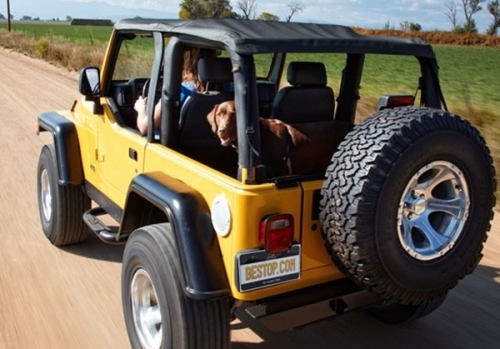 Jeep Wrangler TJ Trektop NX with tinted Windows Black Denim Bestop 96-06